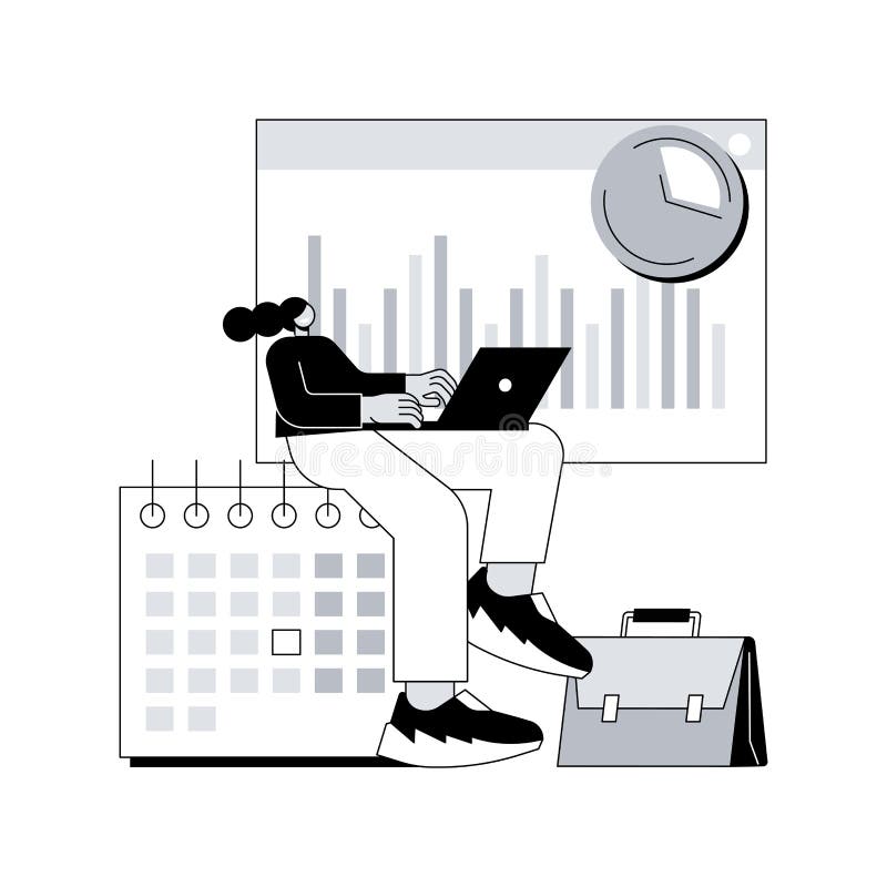 Time and Attendance Tracking System Abstract Concept Vector ... Time and Attendance Tracking System Abstract Concept Vector ...