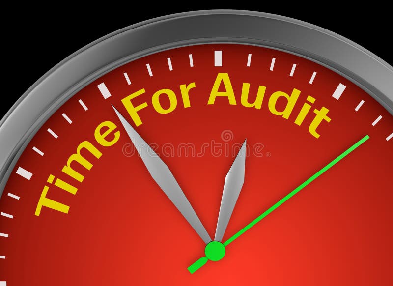 Time for audit stock illustration. Illustration of design - 84839342