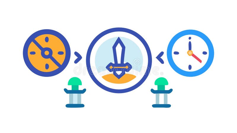 Time Balance Progress: Abstract Chronometer Concept, Vector Design ...