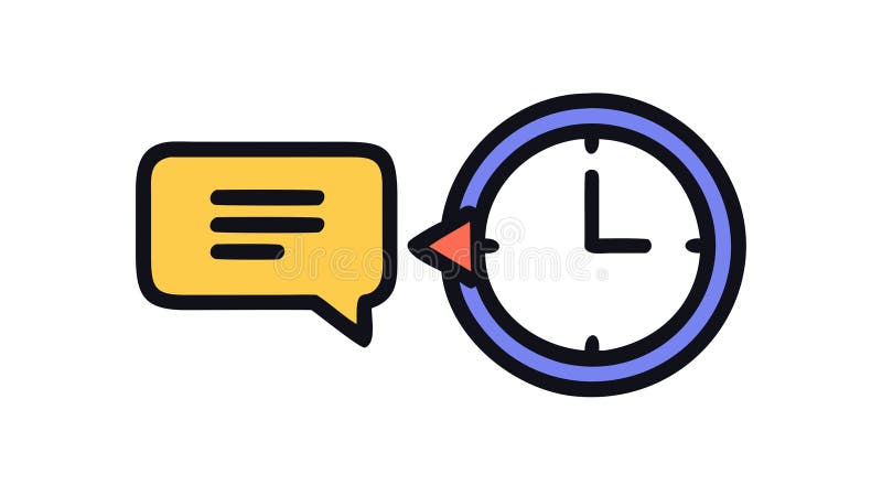 Time Communication Platforms Stock Illustrations – 336 Time ...