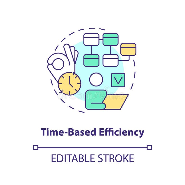 Time-based Efficiency Concept Icon Stock Vector - Illustration of ...