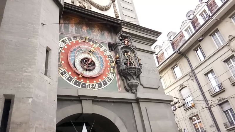 The Time, Bern Clock Tower, Switzerland Stock Video - Video of berne ...