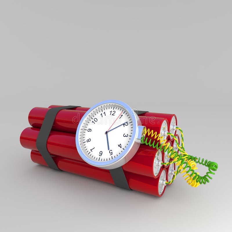 Time Bomb stock illustration. Illustration of minute - 38621904