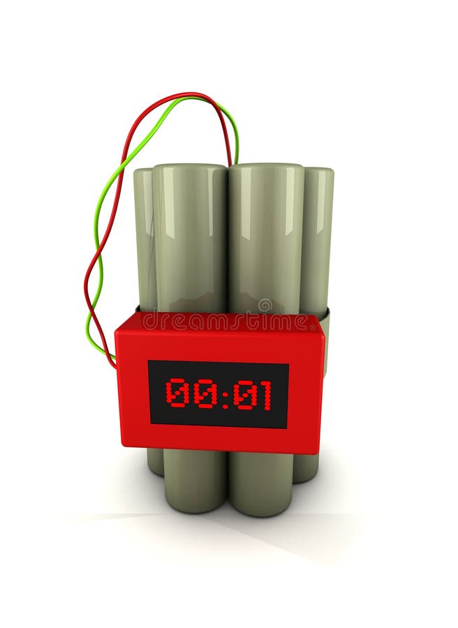 Time Bomb stock illustration. Illustration of minute - 38621904