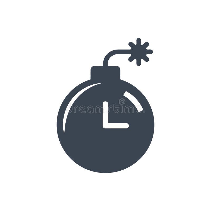 Time Bomb Alert Icon stock vector. Illustration of time - 361528696