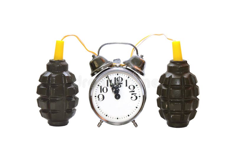 Time Bomb Connected To the Alarm Clock Stock Photo - Image of count ...