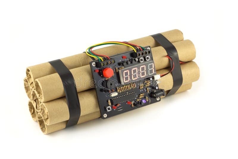 Time bomb stock image. Image of terrorism, igniter, fuze - 97540025