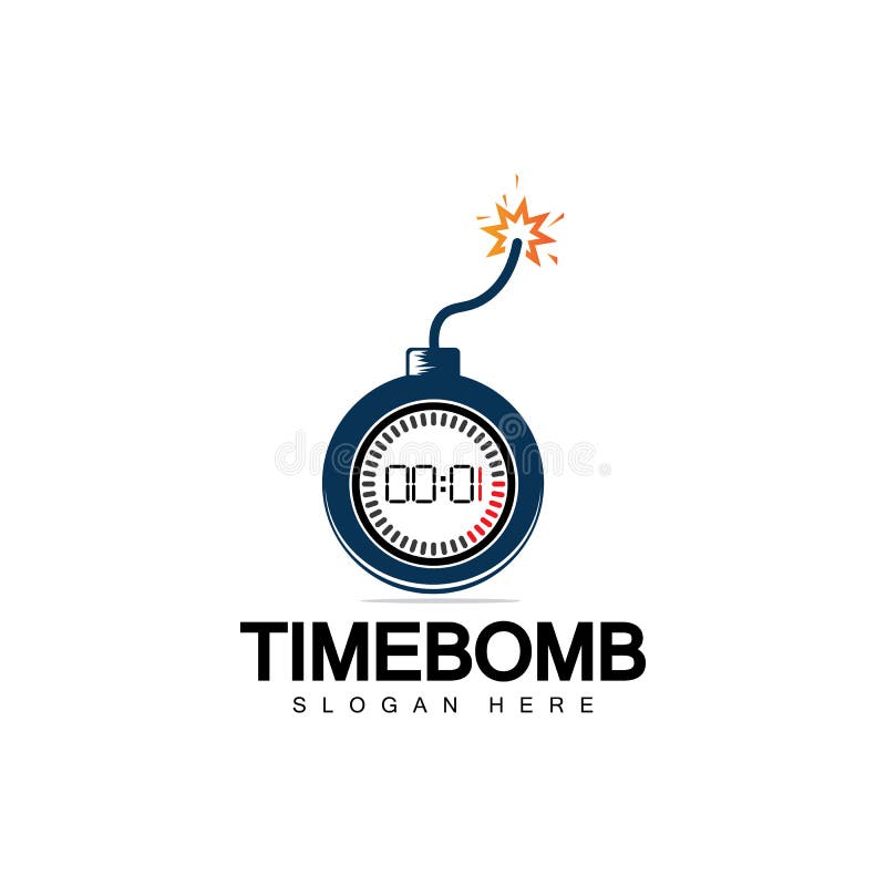 Time Bomb Logo Vector Icon Ilustration Design Template Stock Vector ...