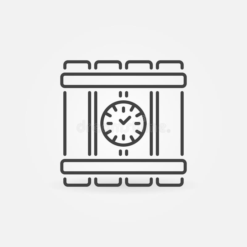 Time Bomb Outline Icon. Vector Timebomb Concept Linear Symbol Stock ...