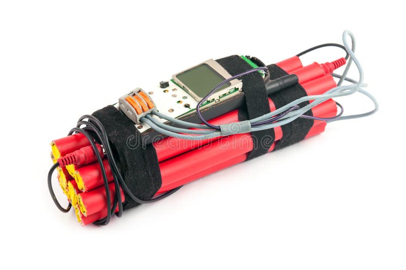 Time bomb in bag stock photo. Image of explosive, gunpowder - 63008692