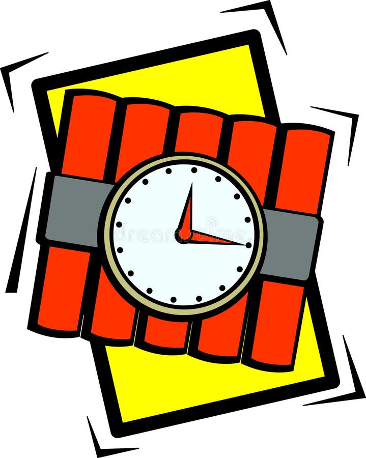 Time Bomb Vector Illustration Stock Vector - Illustration of vector ...