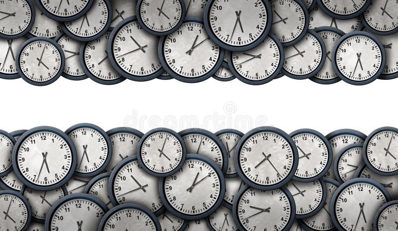 Time Border stock illustration. Illustration of alarm - 161698241