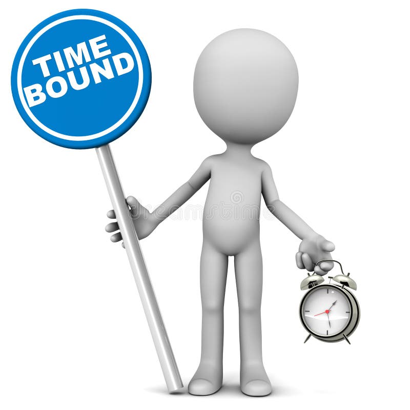 Time bound stock illustration. Illustration of clock - 31736962