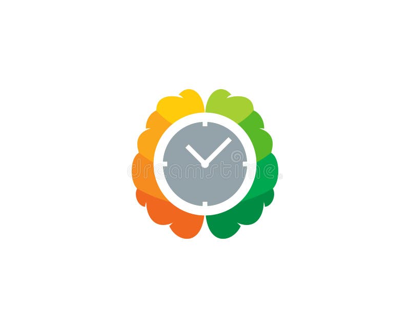 Time Brain Logo Icon Design Stock Vector - Illustration of brain, clock ...