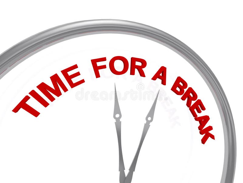 Break time stock illustration. Illustration of concept - 108122949