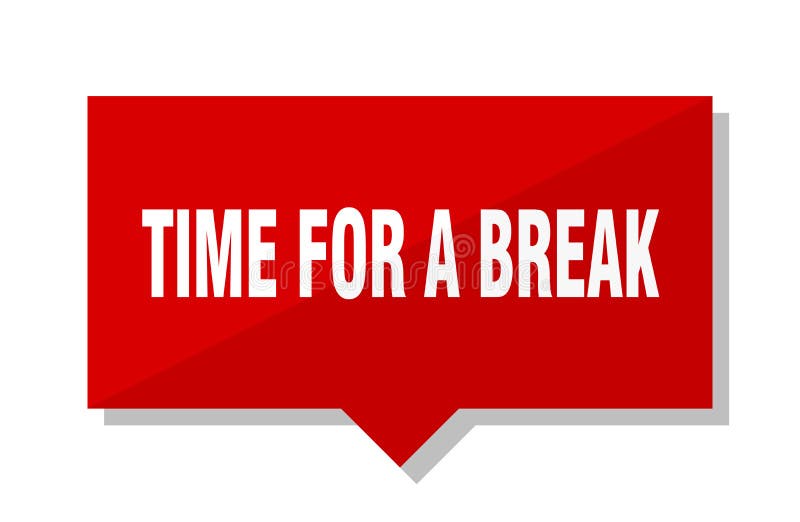 Time for a break price tag stock vector. Illustration of vector - 118940052