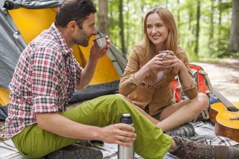 Time for break stock photo. Image of human, camping, relationship ...