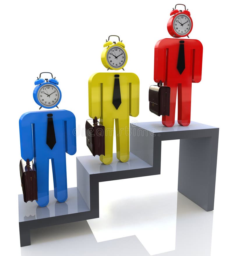 Time Professional Growth, Career Ladder Concept Stock Illustration ...