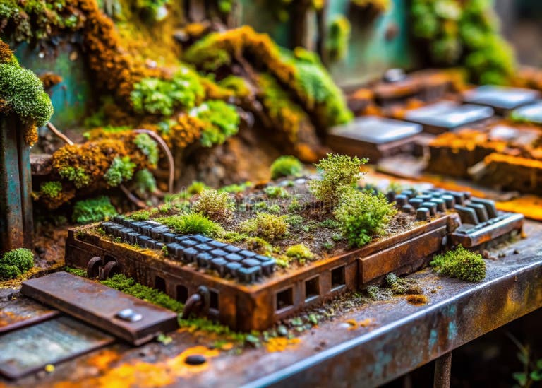 A Time Capsule of Technological Decay a Macro Exploration of a Rusty ...