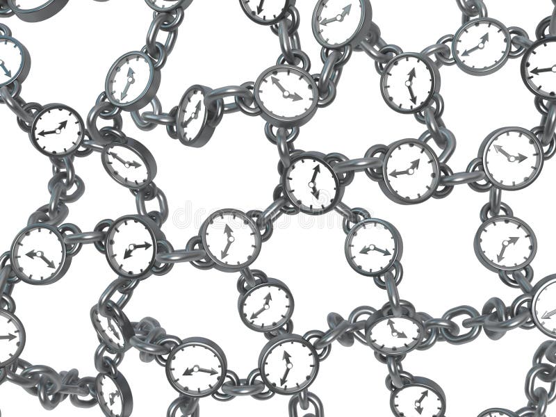 Time Chain Metal Net stock illustration. Illustration of slavery ...