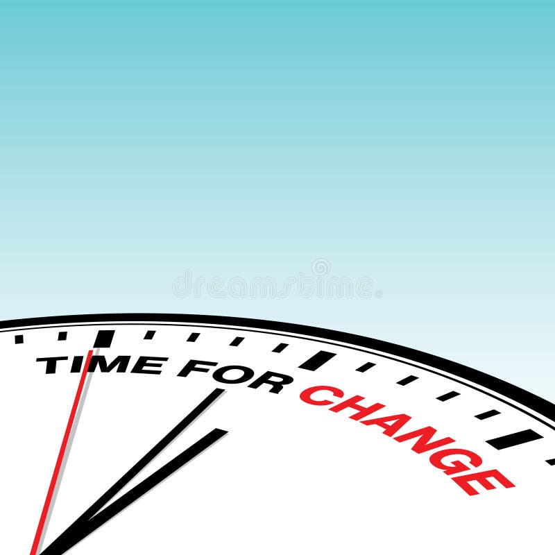 Time For Change Illustration Stock Illustration - Illustration of ...