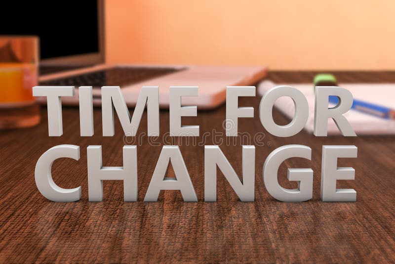 Time for Change stock illustration. Illustration of grow - 190332157