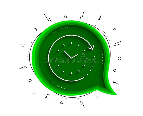 Time Change Line Icon. Clock Sign. Watch. Vector Stock Vector ...