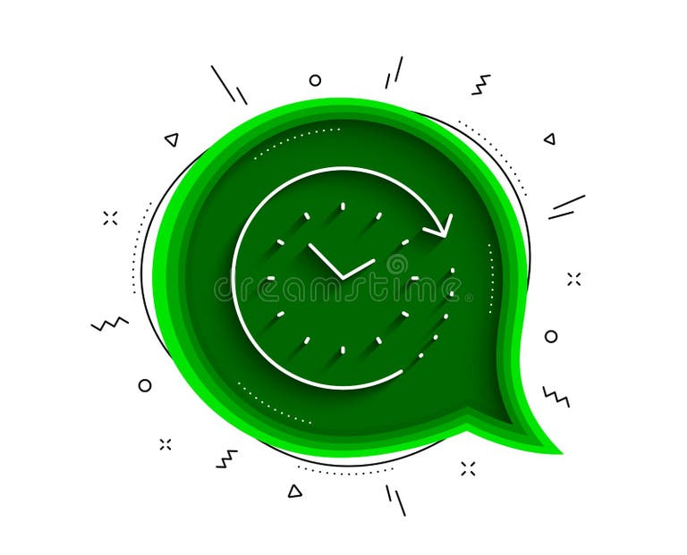 Time Change Line Icon. Clock Sign. Watch. Vector Stock Vector ...