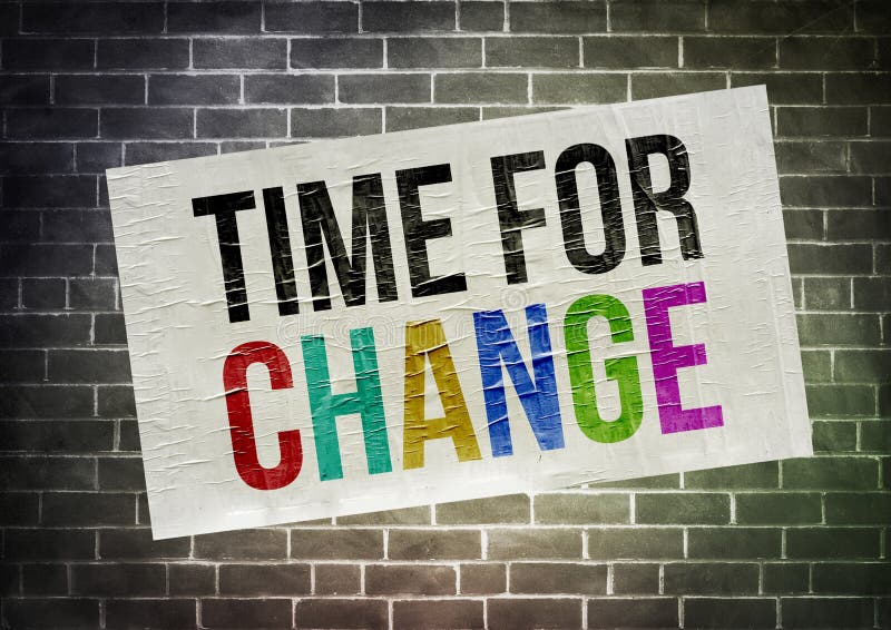Time for Change stock illustration. Illustration of crisis - 35539293