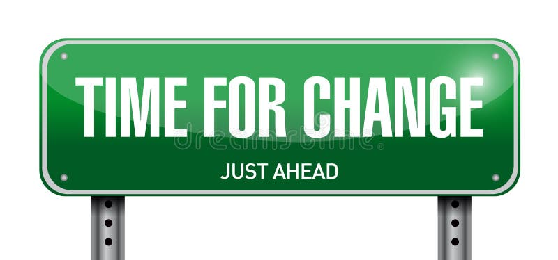 Time To Change Concept Illustration Stock Vector - Illustration of sign ...