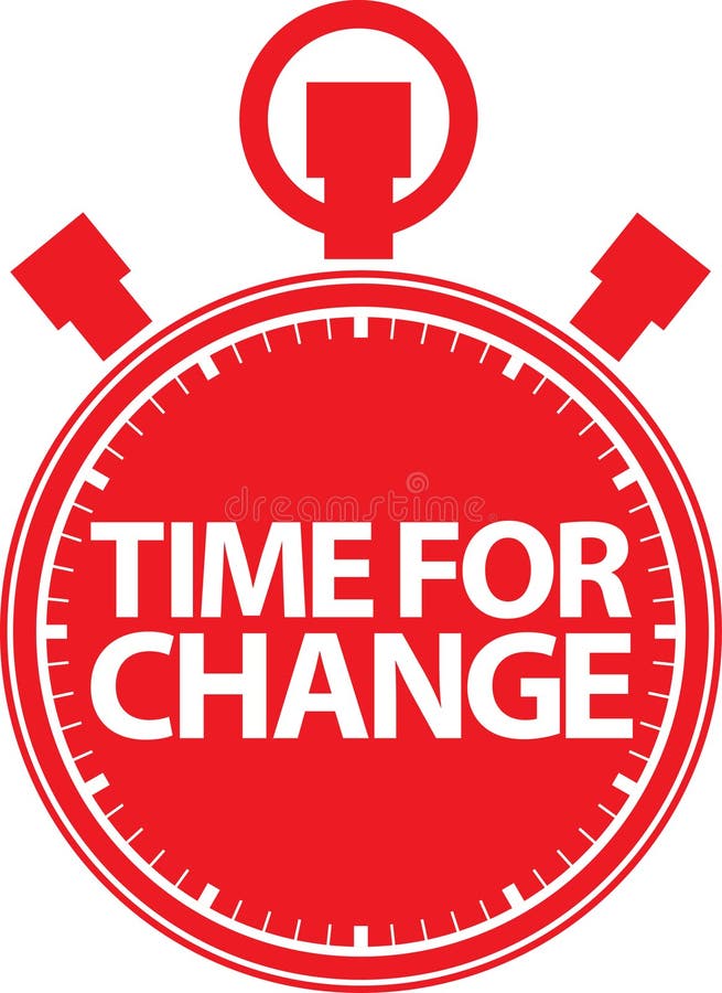 Time`s Up Red Sign, Vector Illustration Stock Vector - Illustration of ...