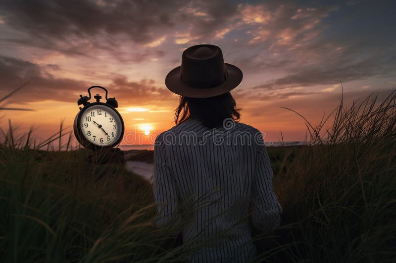 Time Change, Summer Time Back View, , Created with Generative AI ...