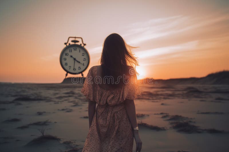 Time Change, Summer Time Back View, , Created with Generative AI ...