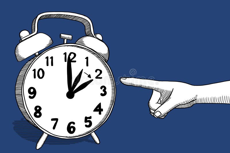 Time Change To Daylight Saving Time Clock Switch To Summer Time Stock ...