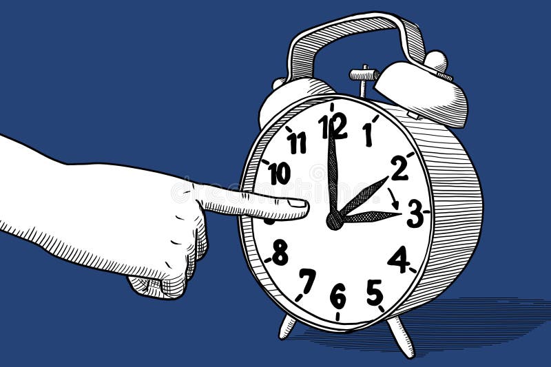 Time Change To Daylight Saving Time Clock Switch To Summer Time Stock ...