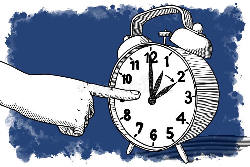 Time Change To Daylight Saving Time Clock Switch To Summer Time Stock ...