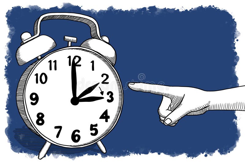 Time Change To Daylight Saving Time Clock Switch To Summer Time Stock ...