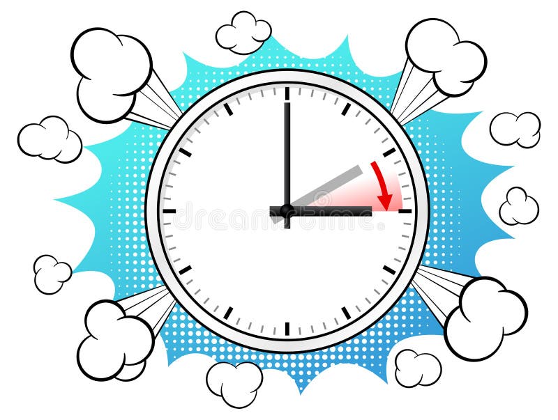 Time Change To Daylight Saving Time Stock Vector - Illustration of ...