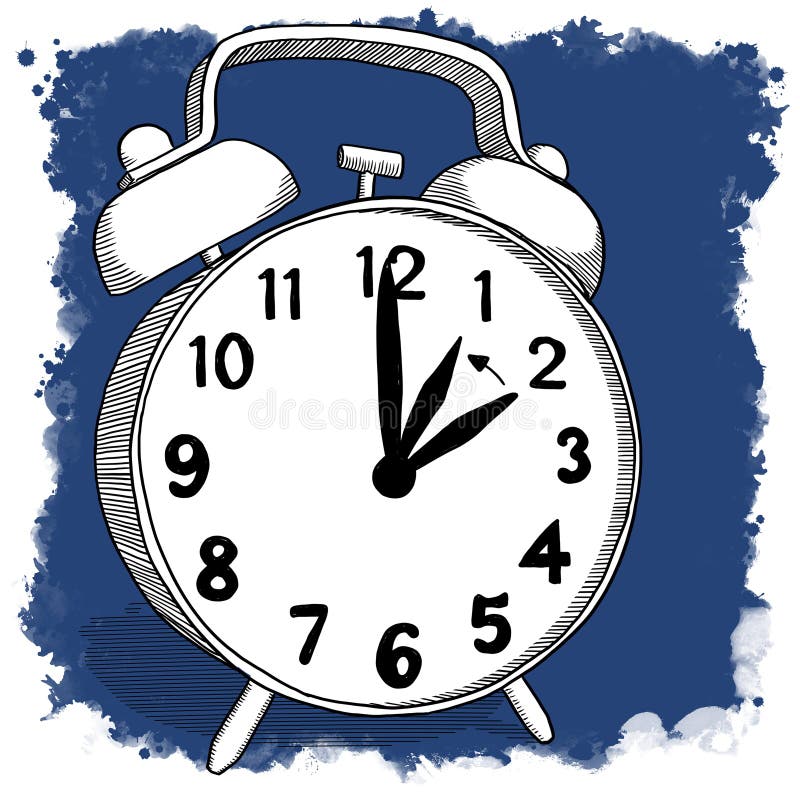 Time Change To Standard Time Stock Illustration - Illustration of ...