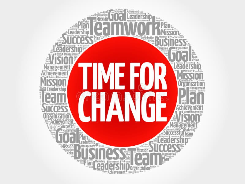 Time for change word cloud stock image. Image of achieve - 199287807