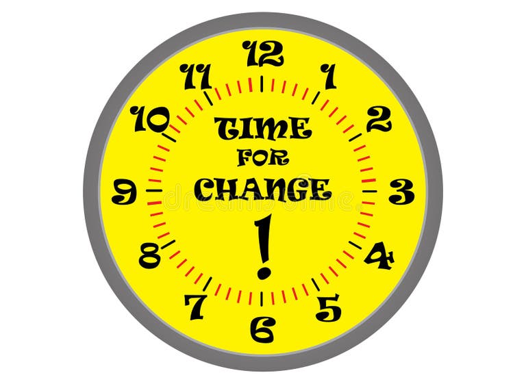 Time for change stock vector. Illustration of isolated - 50277546