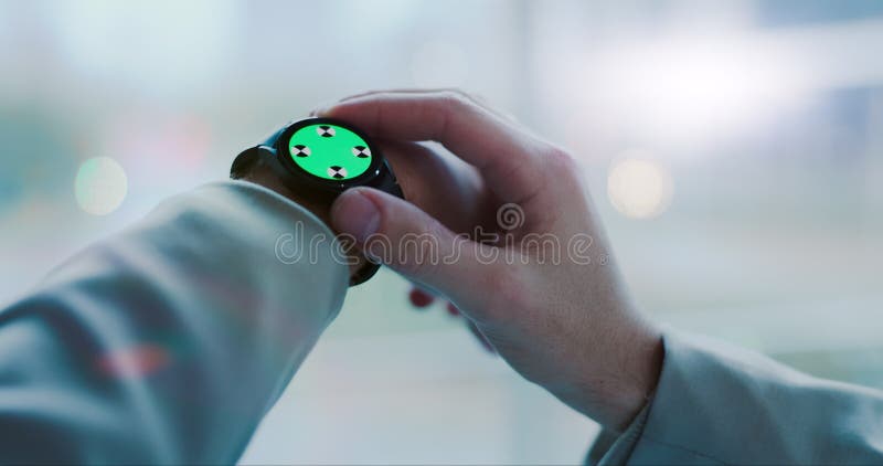 Time Check, Closeup and Hand of a Person for a Clock, App or Reading a ...
