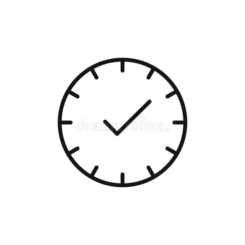 Time Checking Icon for Punctuality Tools Stock Vector - Illustration of ...
