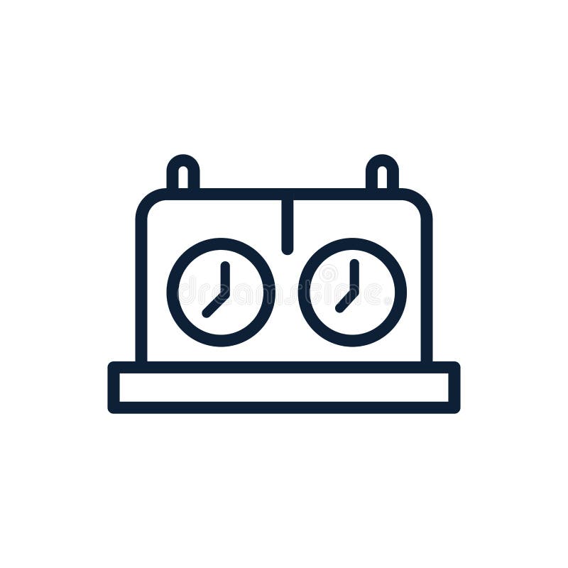 Chess Clock Vector Line Icon, Symbol, Pictogram, Sign. Light Abstract ... Chess Clock Vector Line Icon, Symbol, Pictogram, Sign. Light Abstract ...