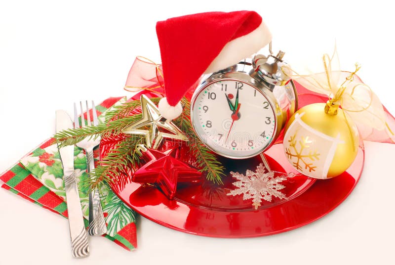 Time for christmas ! stock photo. Image of clock, santa - 21716728