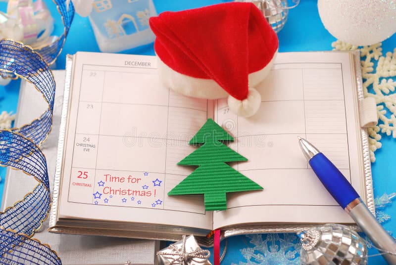 Time for christmas stock photo. Image of journal, memos - 22254246