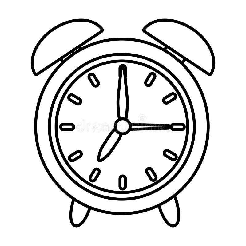 Time clock cartoon stock vector. Illustration of circle - 143207564