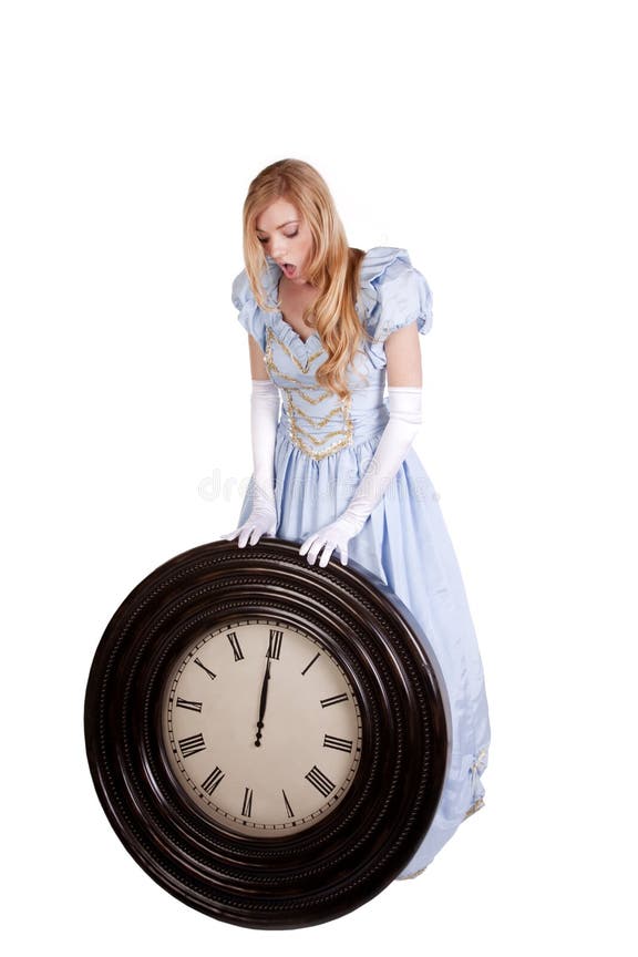 Time clock cinderella stock photo. Image of human, girl - 17134414