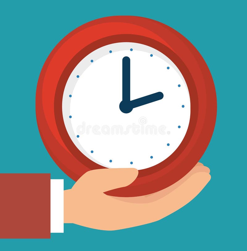 Time clock graphic stock illustration. Illustration of conceptual ...
