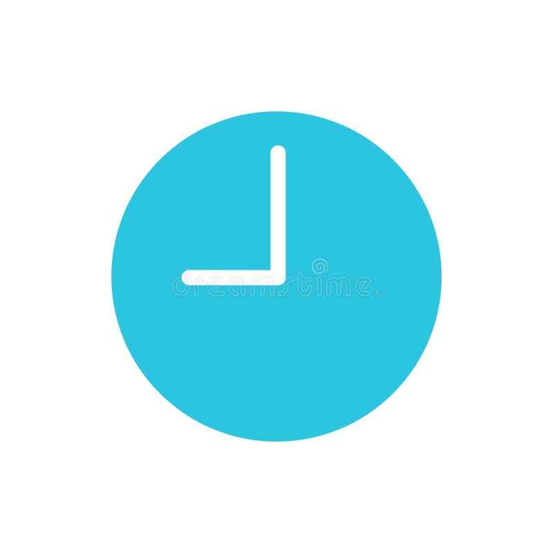 Time, Clock Icon. from Blue Icon Set Stock Vector - Illustration of ...